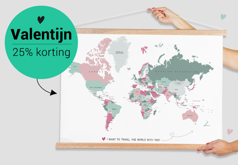 Wereldkaart Aan Je Muur? - Wereldkaarten.nl